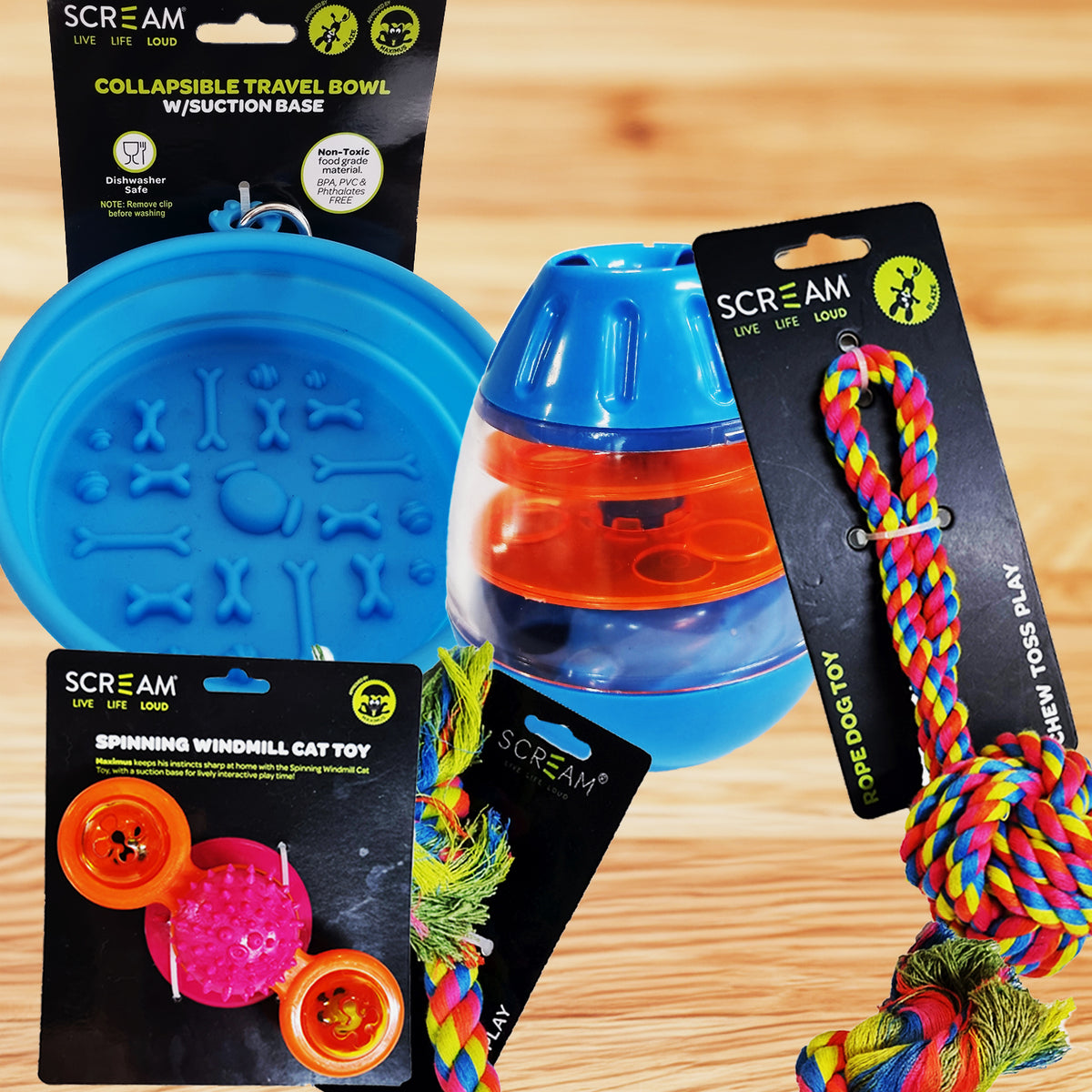 SCREAM Pet Toy Collection– Charlie and Mia’s Barkery