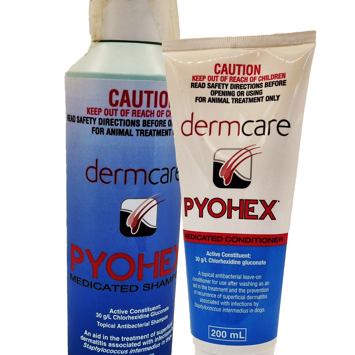 Dermcare Pyohex Dog Medicated Shampoo and Conditioner – Charlie and Mia ...