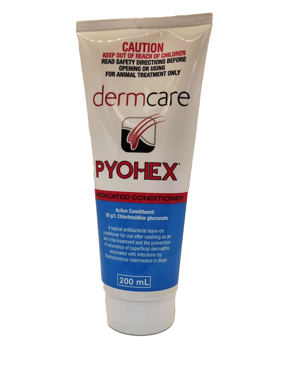 Dermcare Pyohex Dog Medicated Shampoo and Conditioner – Charlie and Mia ...