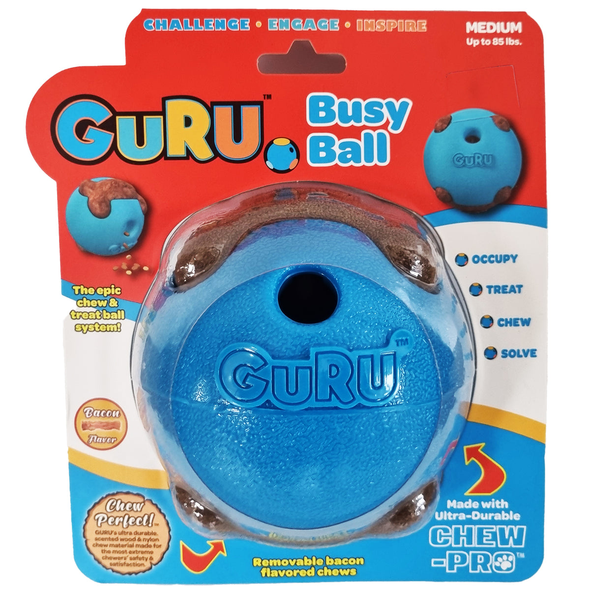 GURU Busy Ball: Interactive Pet Treat Dispenser – Charlie and Mia’s Barkery