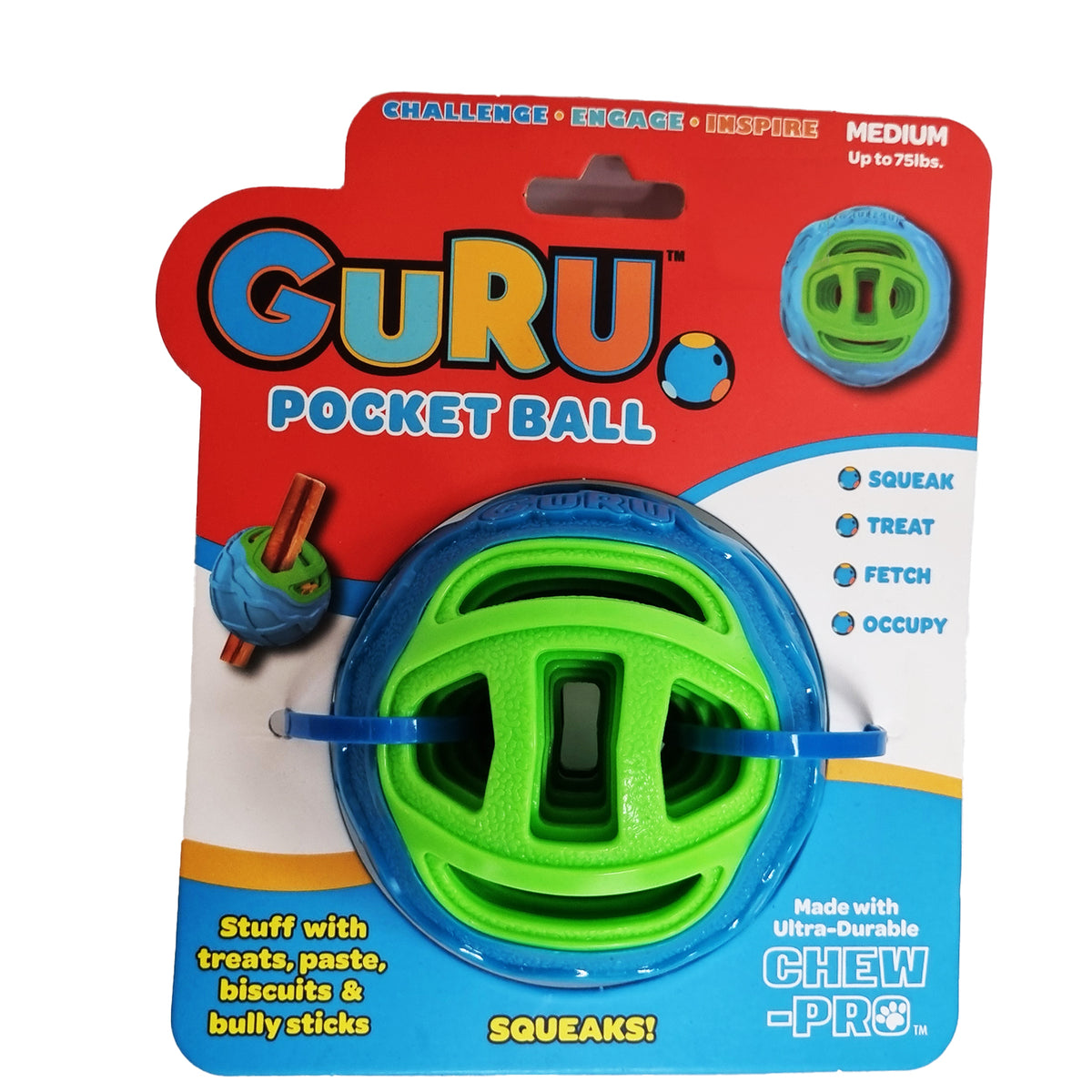 GURU Pocket Ball: Versatile Toy for Play, Treats, and Chews! – Charlie ...